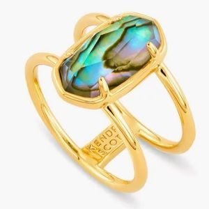 Kendra Scott | Jewelry | Nwt Elyse 8k Gold Vermeil Double Band Ringg | Poshmark